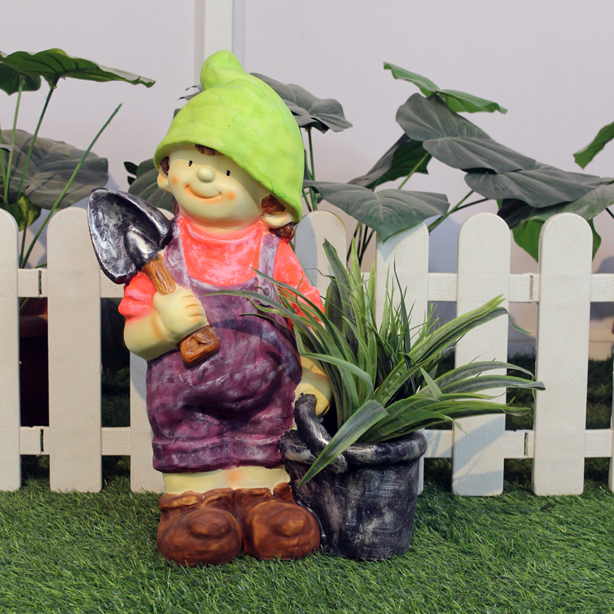 Buy resin boy planter online — Wonderland Garden Arts and Craft