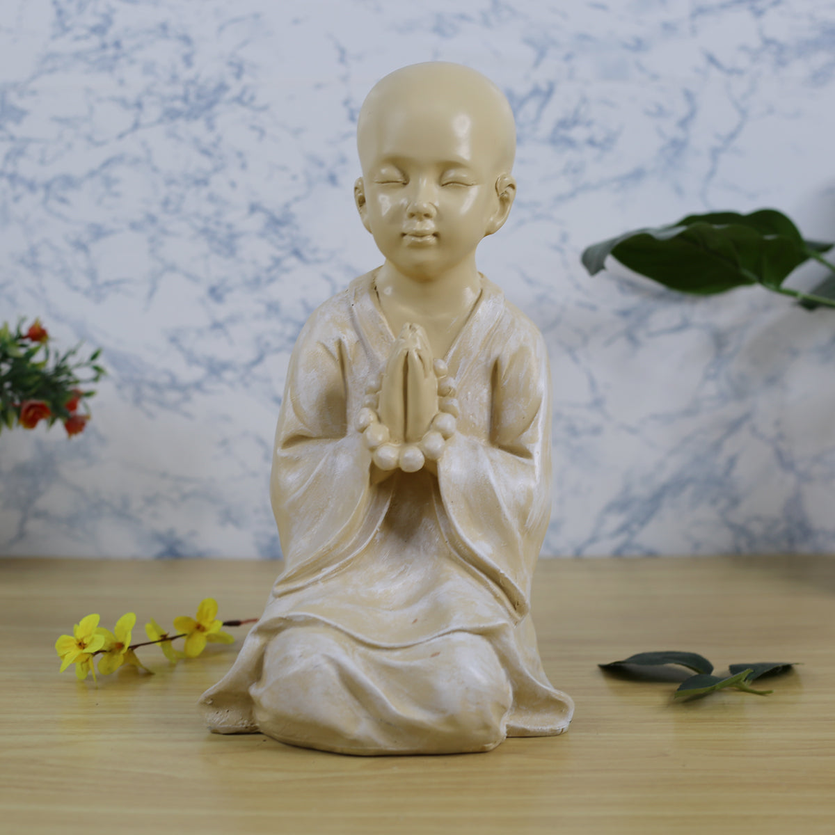 Buy resin monk statue online — Wonderland Garden Arts and Craft