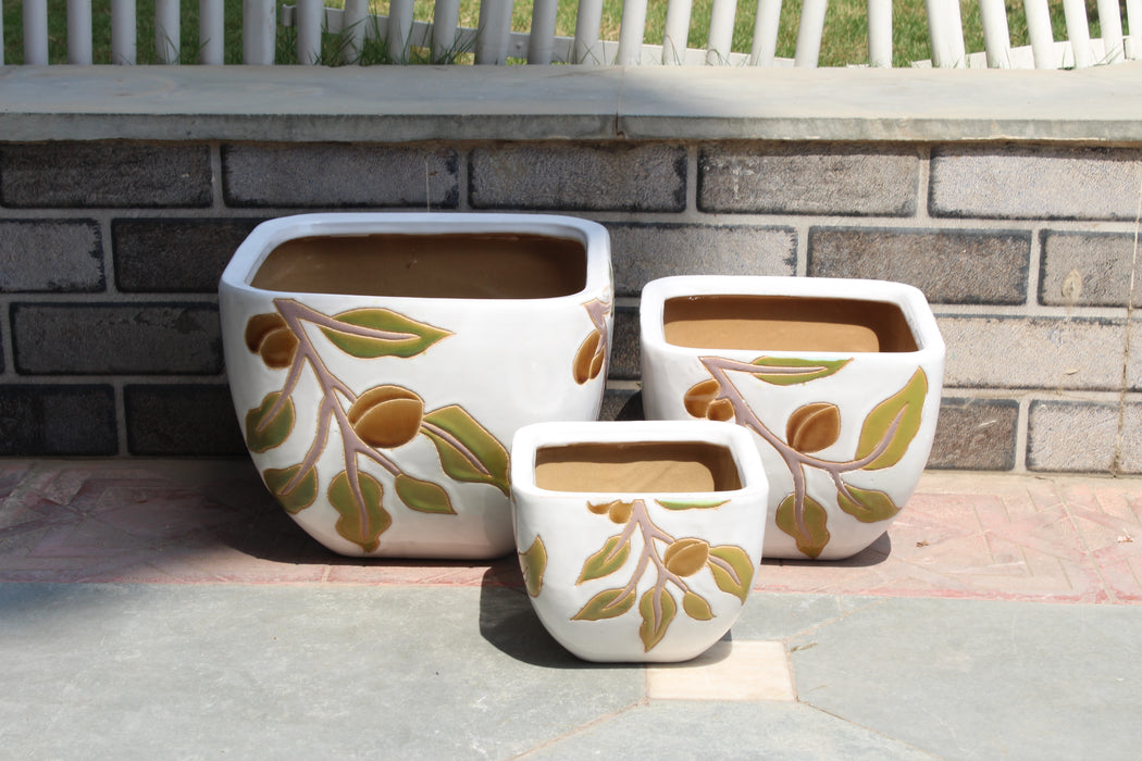 Buy ceramic pots imported online set of 22 — Wonderland Garden Arts and ...