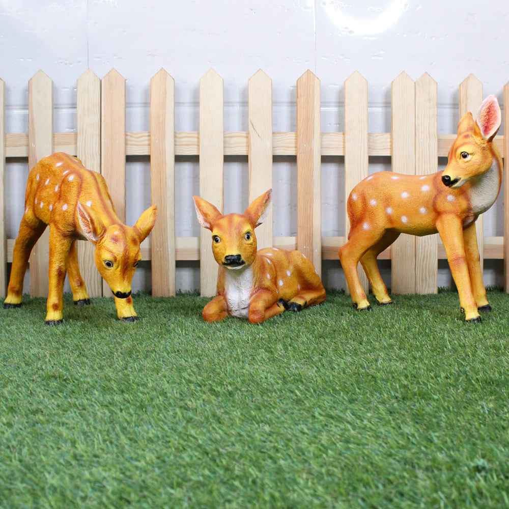 Buy Polyester Deer Garden Decoration, Multicolour Online — Wonderland ...