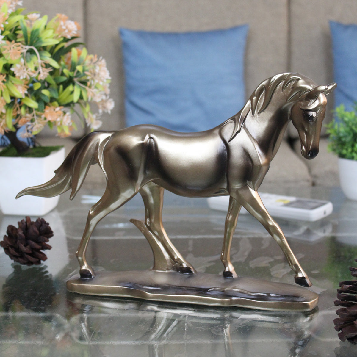 Marching Horse statue showpiece — Wonderland Garden Arts and Craft