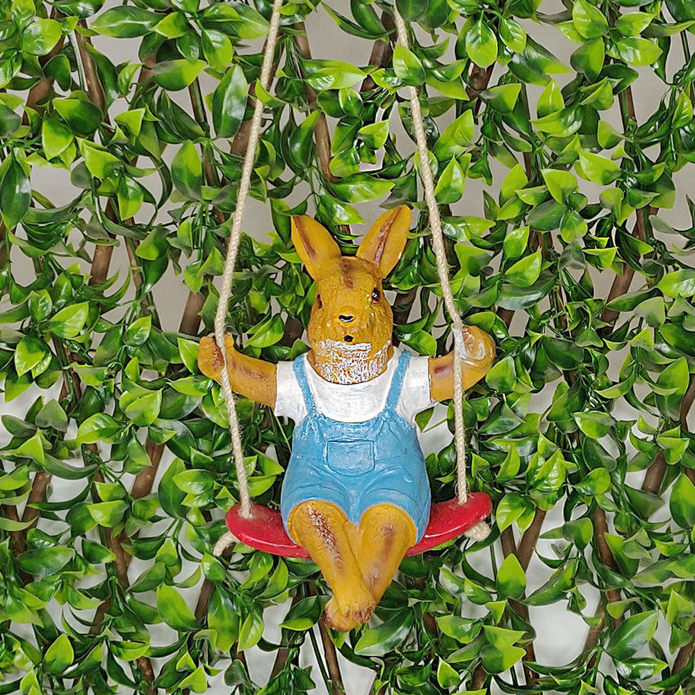 Buy Rabbit on Swing Outdoor Garden, Balcony & Home Decor Online ...