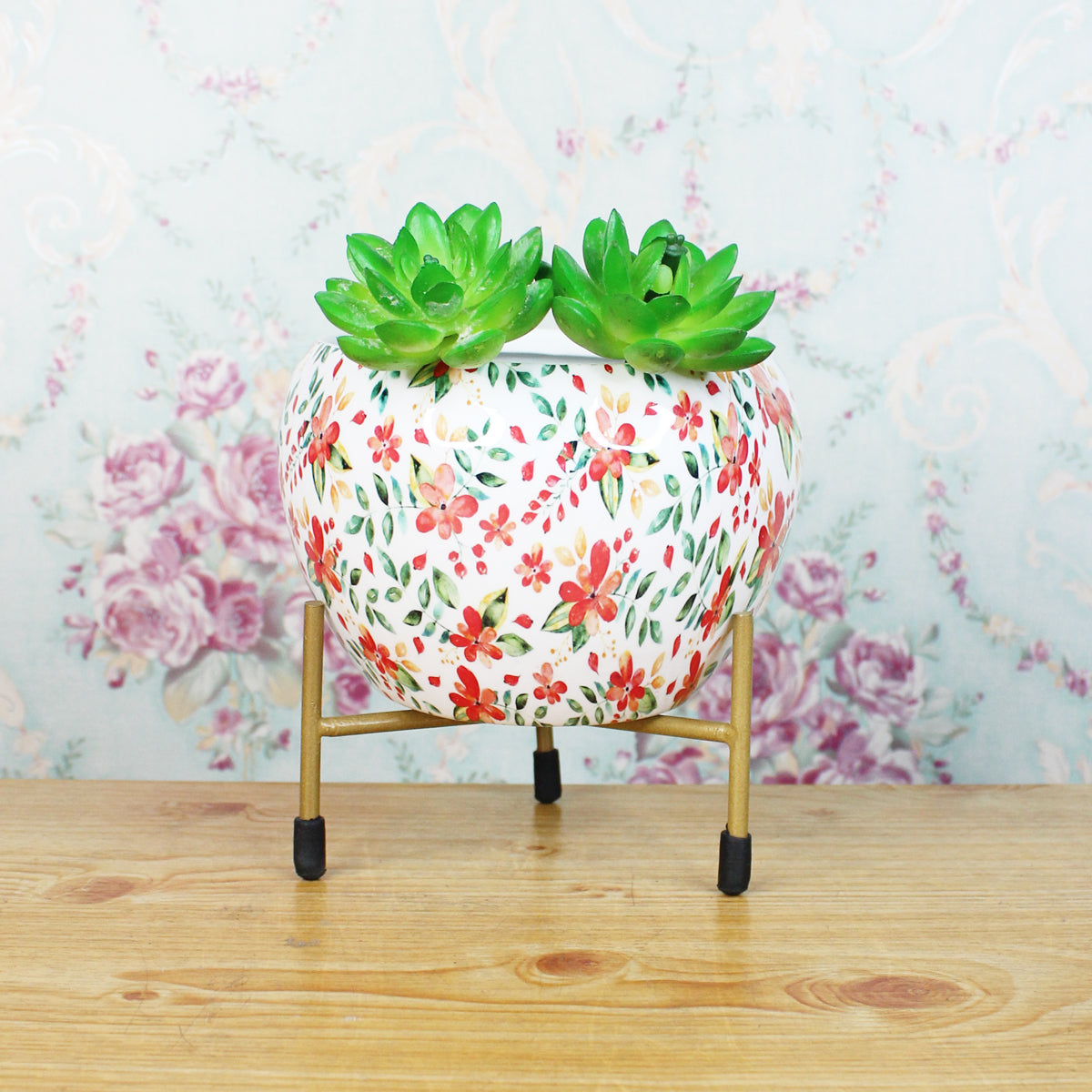 Buy Flower design small metal pot ( for gifts , table top) Online ...